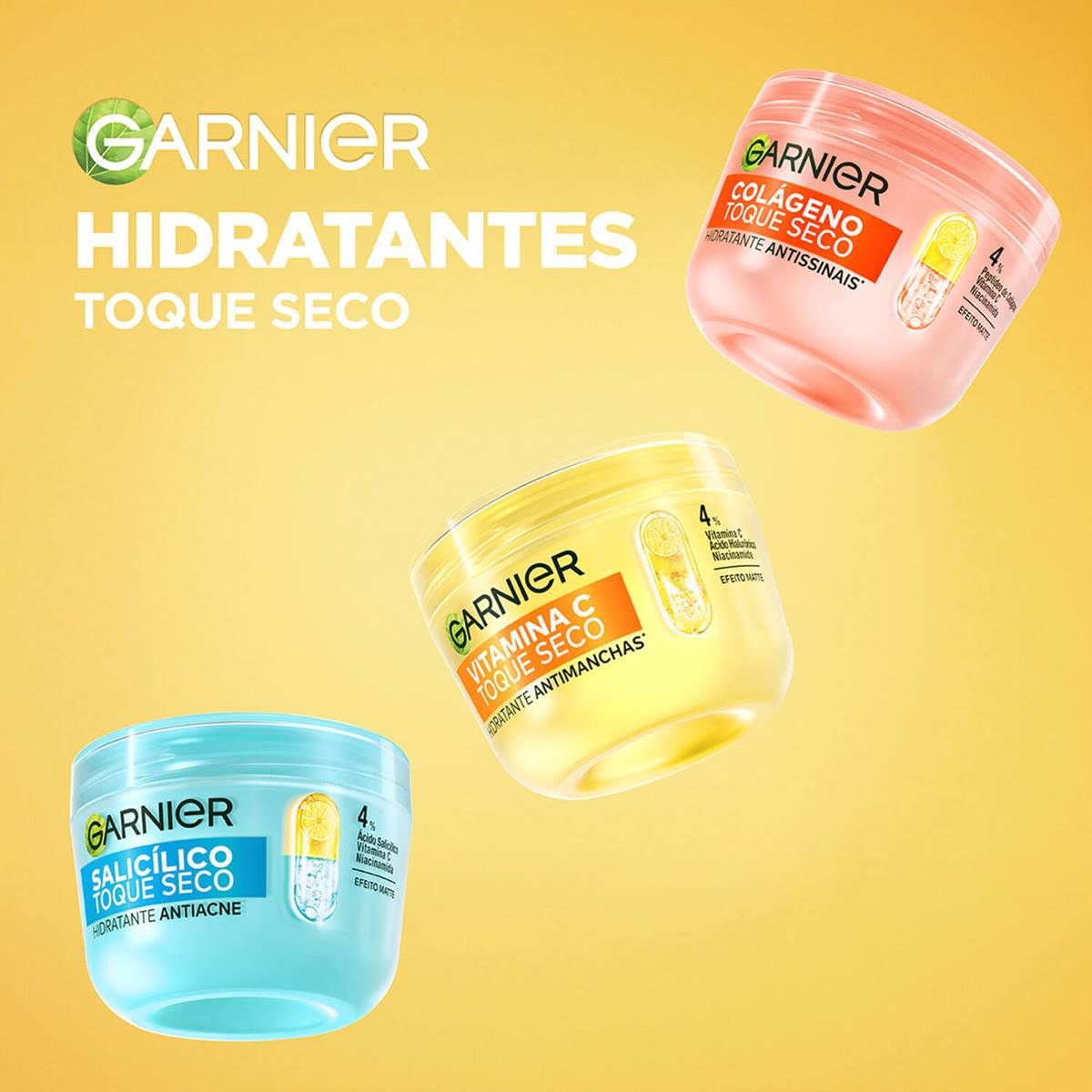 Hidratante Facial Toque Seco Antimanchas Garnier
